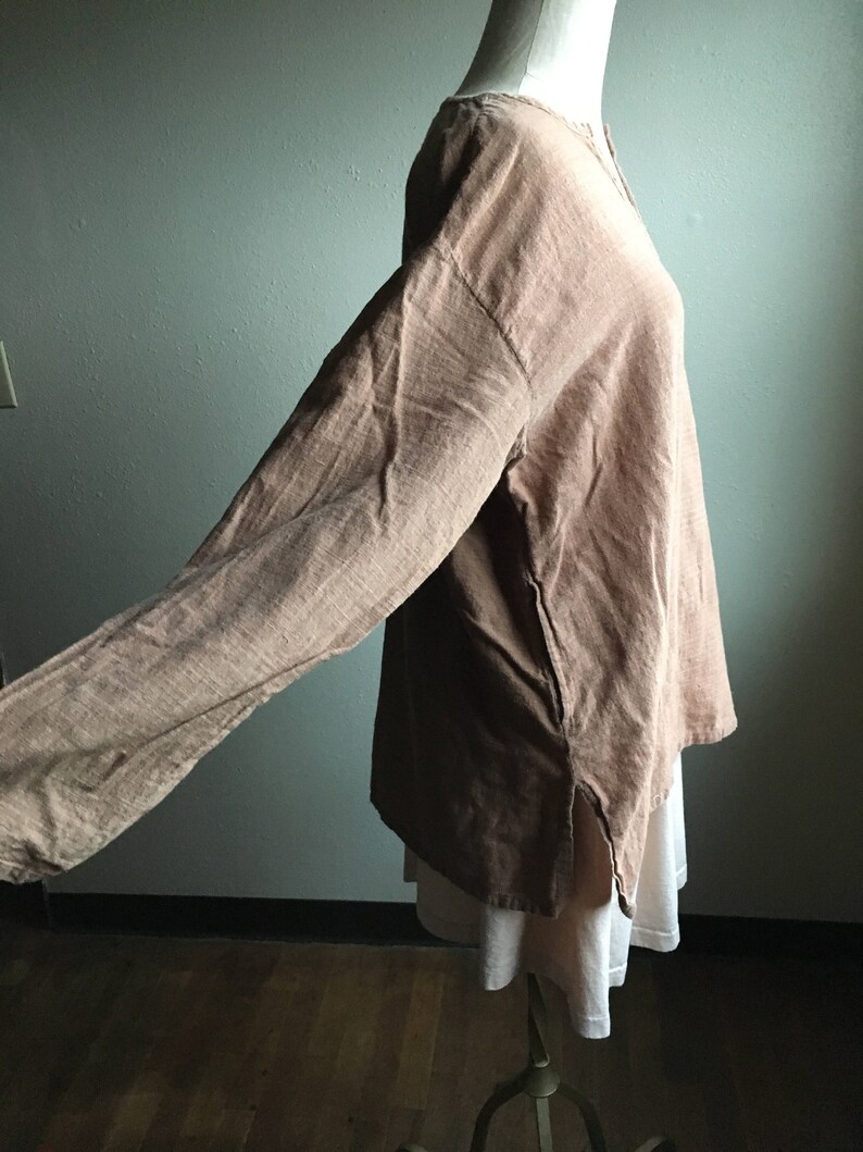 Vintage Neeru Kumar Label Beige Cotton Indian Kurta Shirt Made in India ...