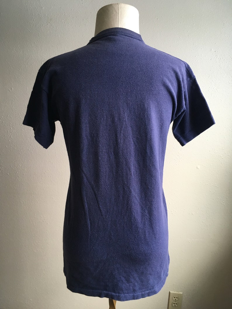 Vintage 60s Russell Southern Company ELY Navy Blue Cotton T - Etsy