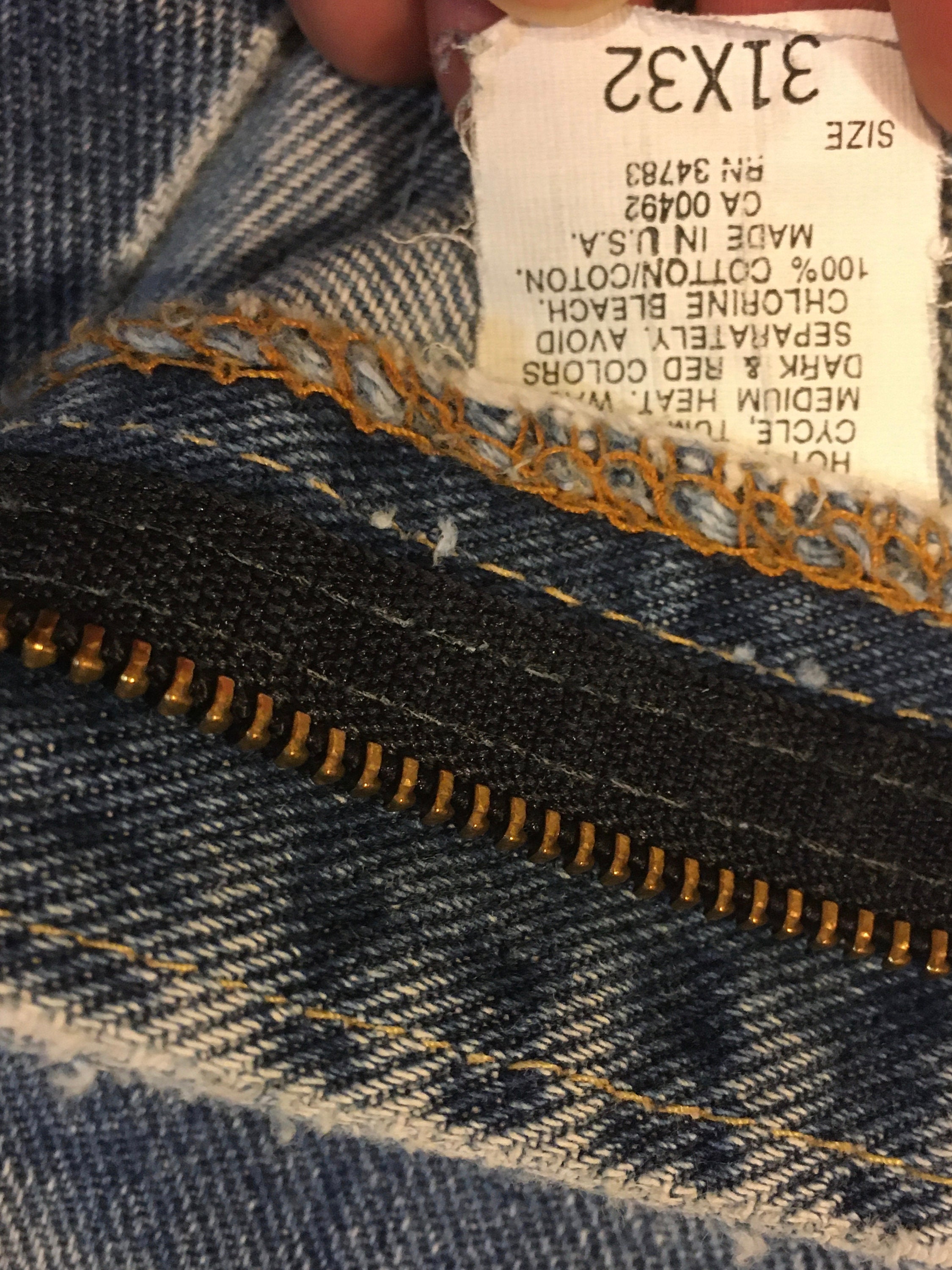 Vintage 70s Lee Riders Leather Patch Lee Rivets Blue Jeans Vintage 70s Lee Riders Leather Patch Lee Rivets Blue Jeans