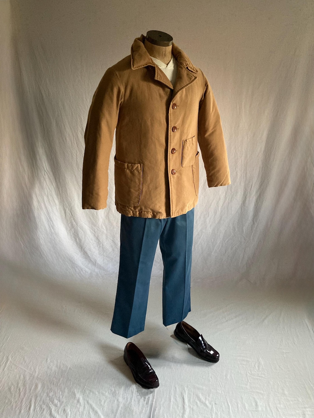 Vintage 45 Rpm & Joubu De Nagamochi Brown Down Jacket Puffer Chore Barn ...