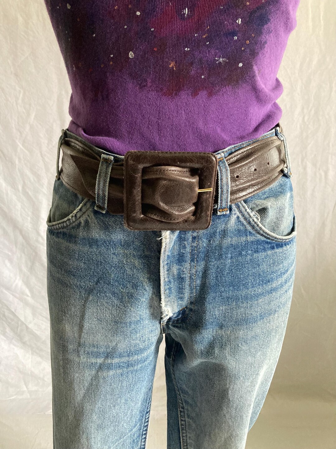 Vintage Leather Belt Kemestry Made in Usa S, 27 28 29 30 30 - Etsy