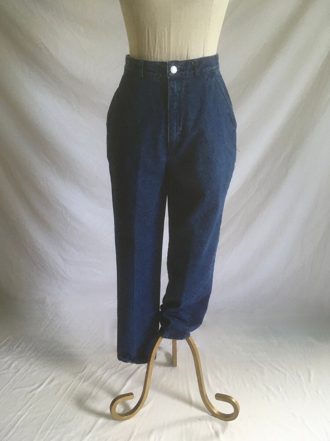 Vintage 80a Seattle Blues Blue Jeans Dark Wash Denim High Waist 28 ...