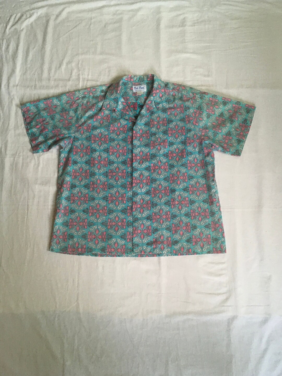 Vintage 80s Rai Nani Hawaiian Shirt Made in Hawaii Usa Reverse Print ...