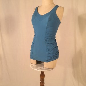 Vintage 50s Kerry Brooke Sea Stars Sears Roebuck Blue Bathing Suit ...