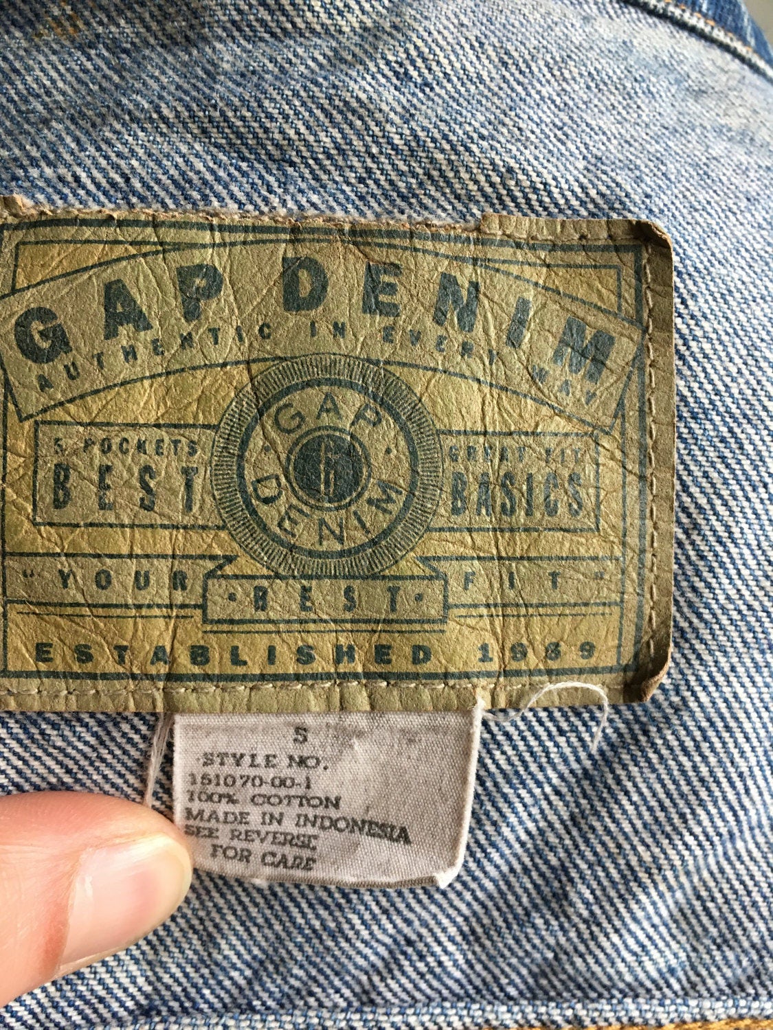 Vintage 80s gap denim best basics distressed bleached ripped | Etsy