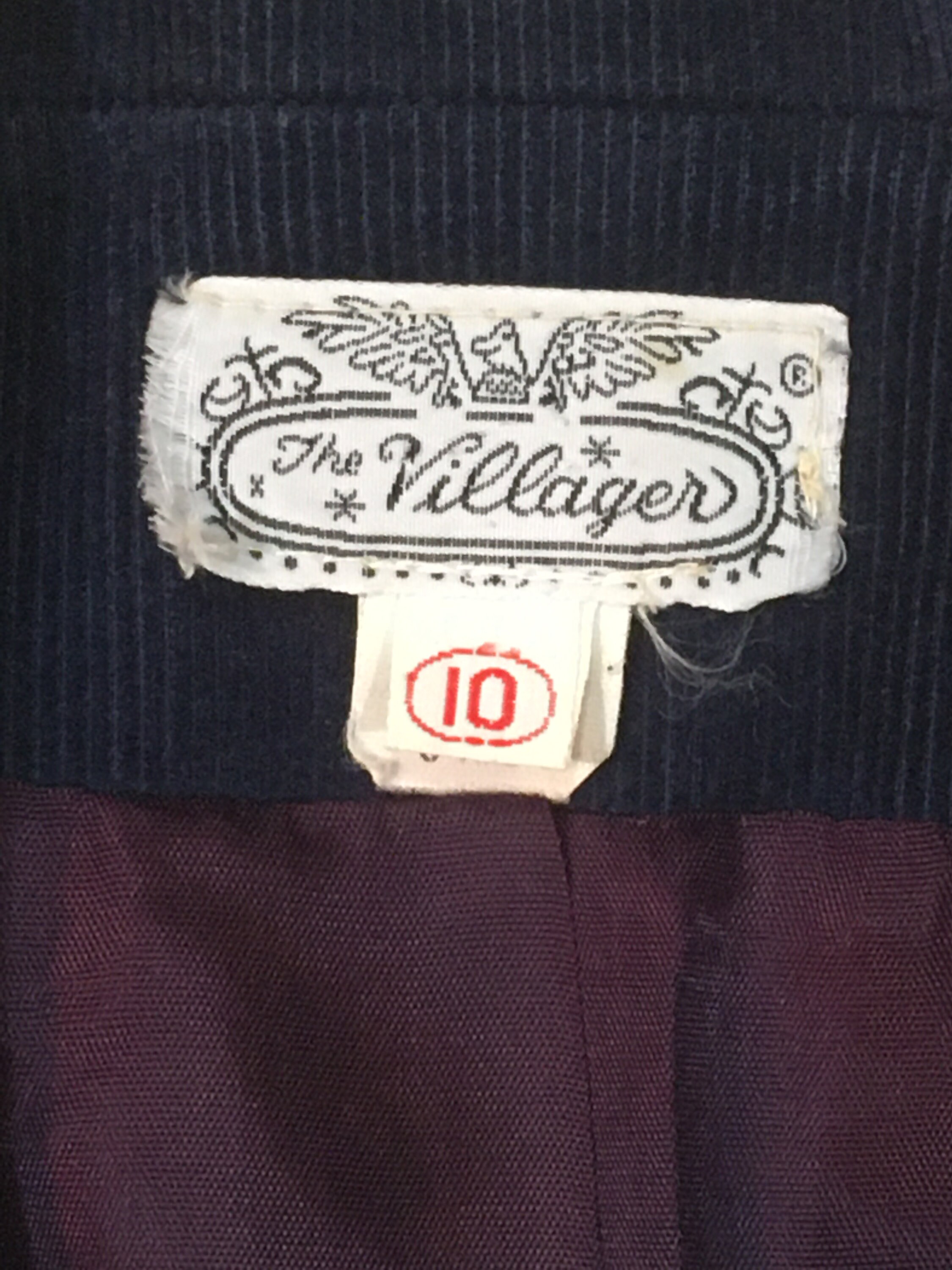 Vintage 70s Womens the Villager Dark Blue Corduroy Blazer - Etsy