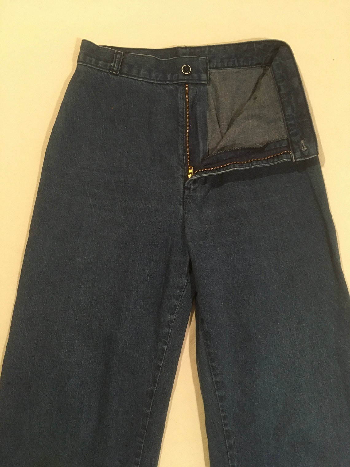 Vintage 70s Levis Blue Jeans Made in Usa High Waist Zip Fly Wide Leg ...