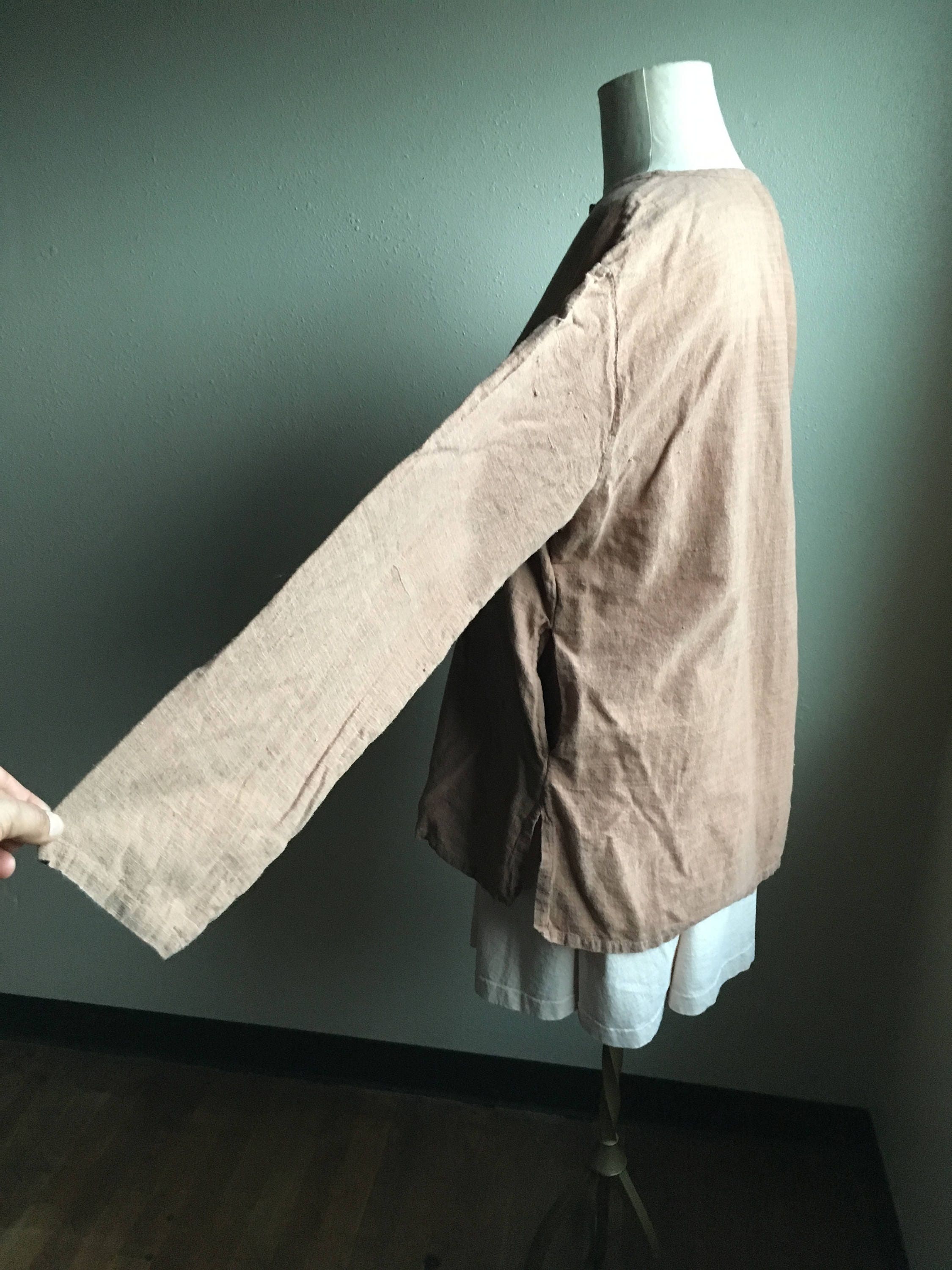 Vintage Neeru Kumar Label Beige Cotton Indian Kurta Shirt Made in India ...