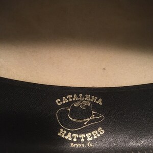 Vintage Catalena Hatters Bryan Texas Felt Silver Belly All Around Age ...
