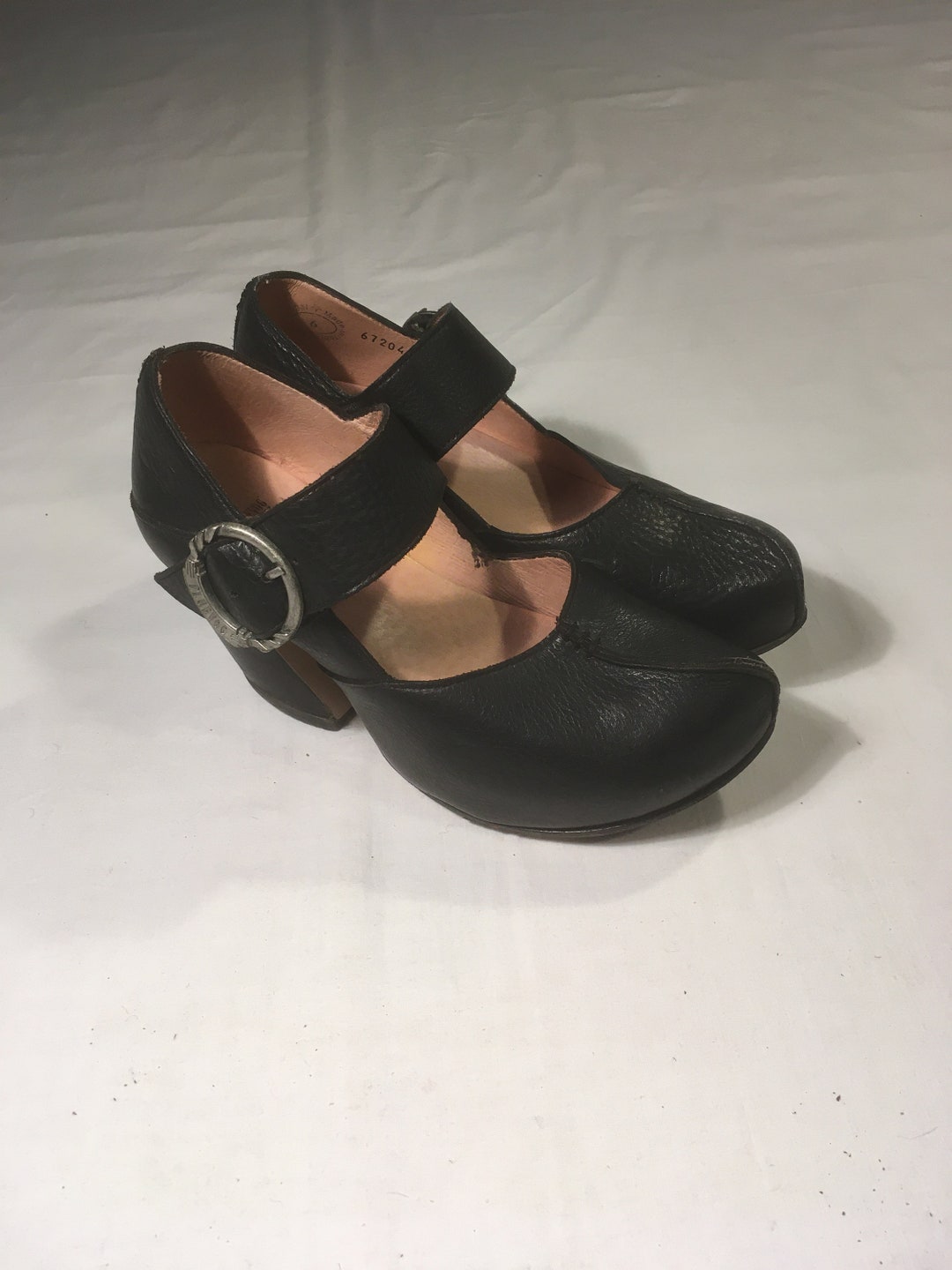 Vintage John Fluevog Prepares Leader Maryjane Black Leather Platform ...