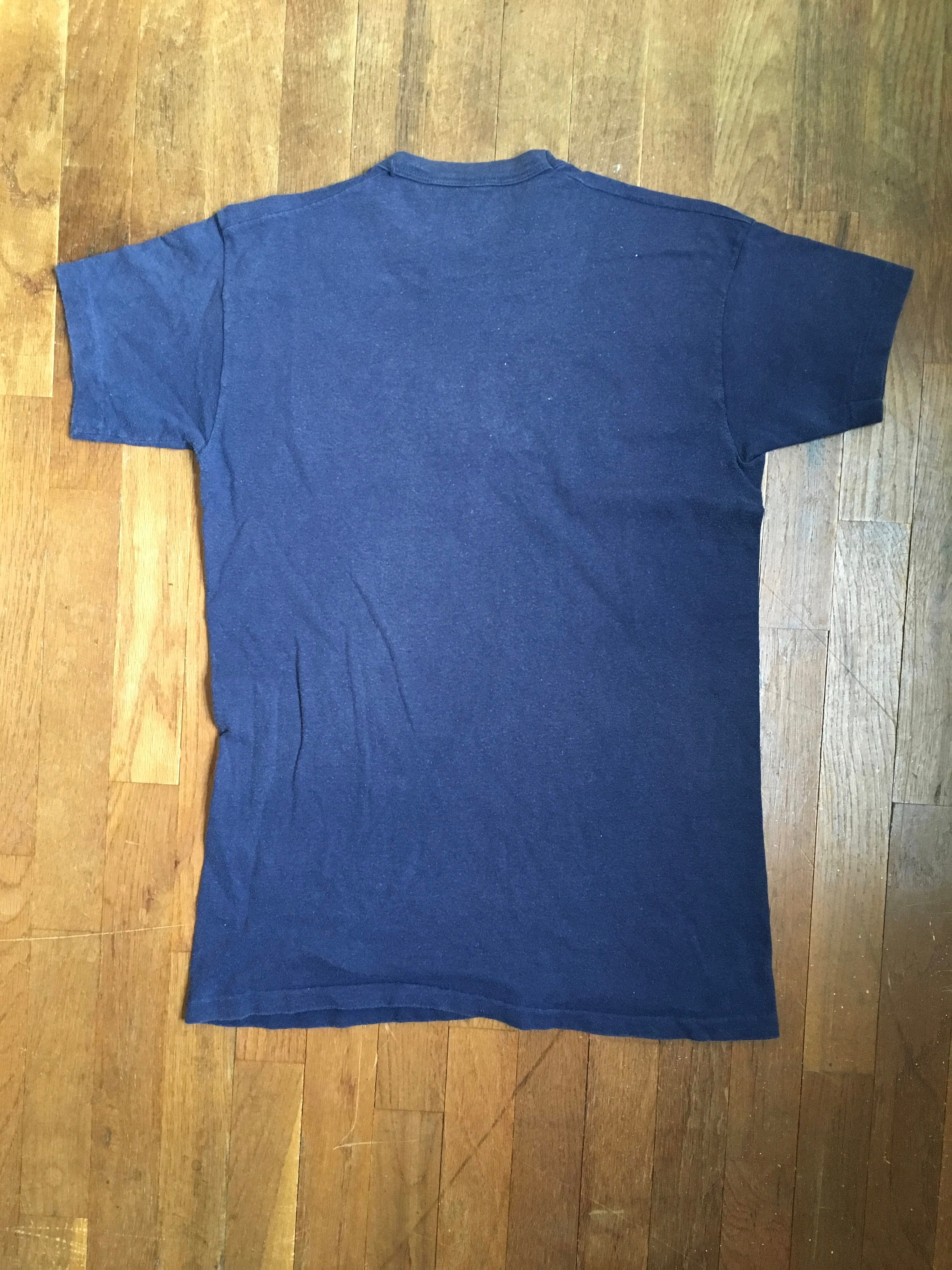 Vintage 60s Russell Southern Company ELY Navy Blue Cotton T - Etsy