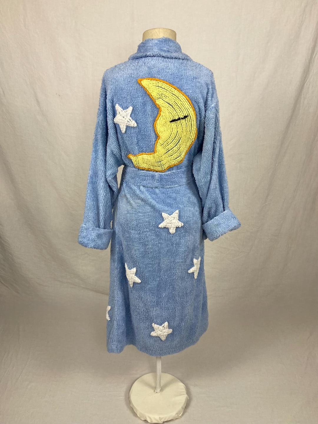 Vintage 80s Chenille Celestial Robe Moon Stars Canyon Group by Damze ...