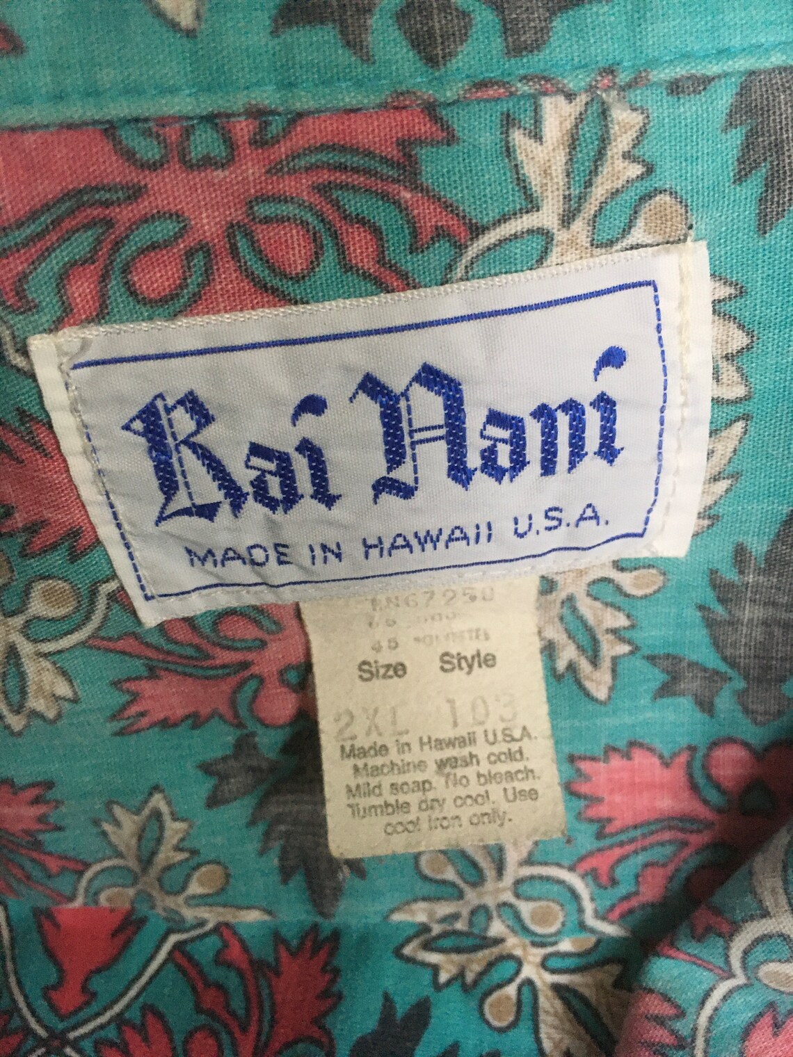 Vintage 80s Rai Nani Hawaiian Shirt Made in Hawaii Usa Reverse - Etsy