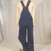 Vintage 70s Kmart NOS Blue Jean Bib Overalls Orange Stitch W30 ...