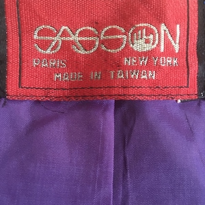 Vintage 80s Sasson Blue Blazer Womens Jacket 1980s Fashion - Etsy