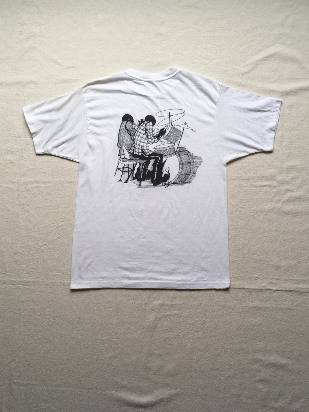 Vintage 80s Dixie Bar and Grill T Shirt West Palm Beach Drums Trumpet ...