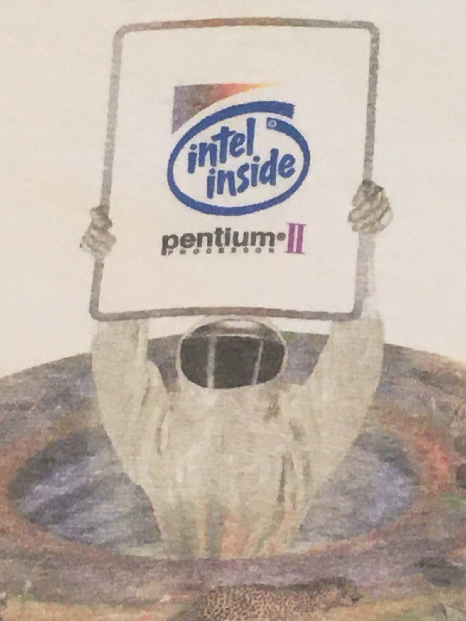 Vintage 90s Intel Inside Pentium Processor II Long Sleeve - Etsy UK