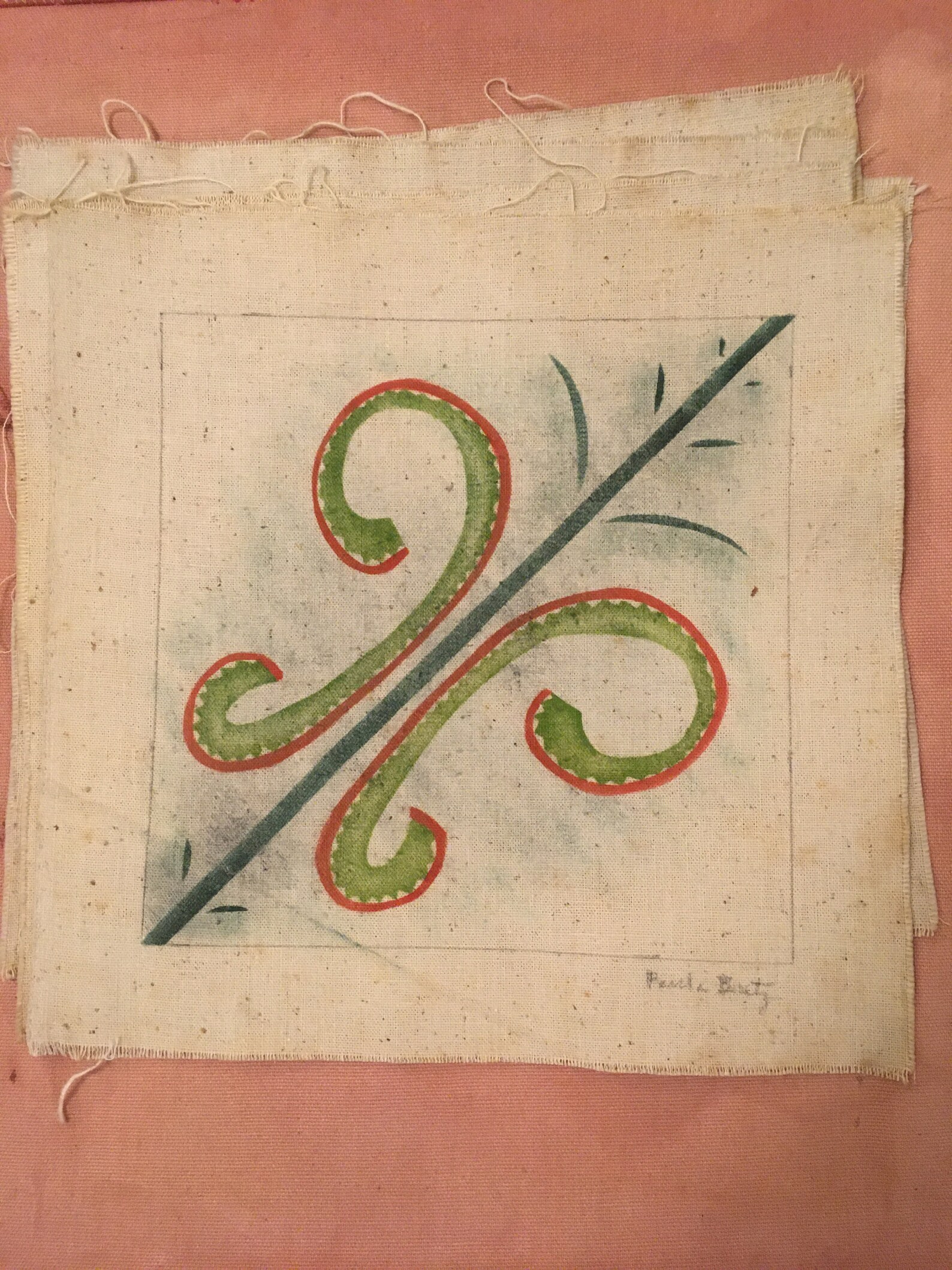 Vintage 20s Art Deco Student Stencil Pictures on Linen Set of - Etsy