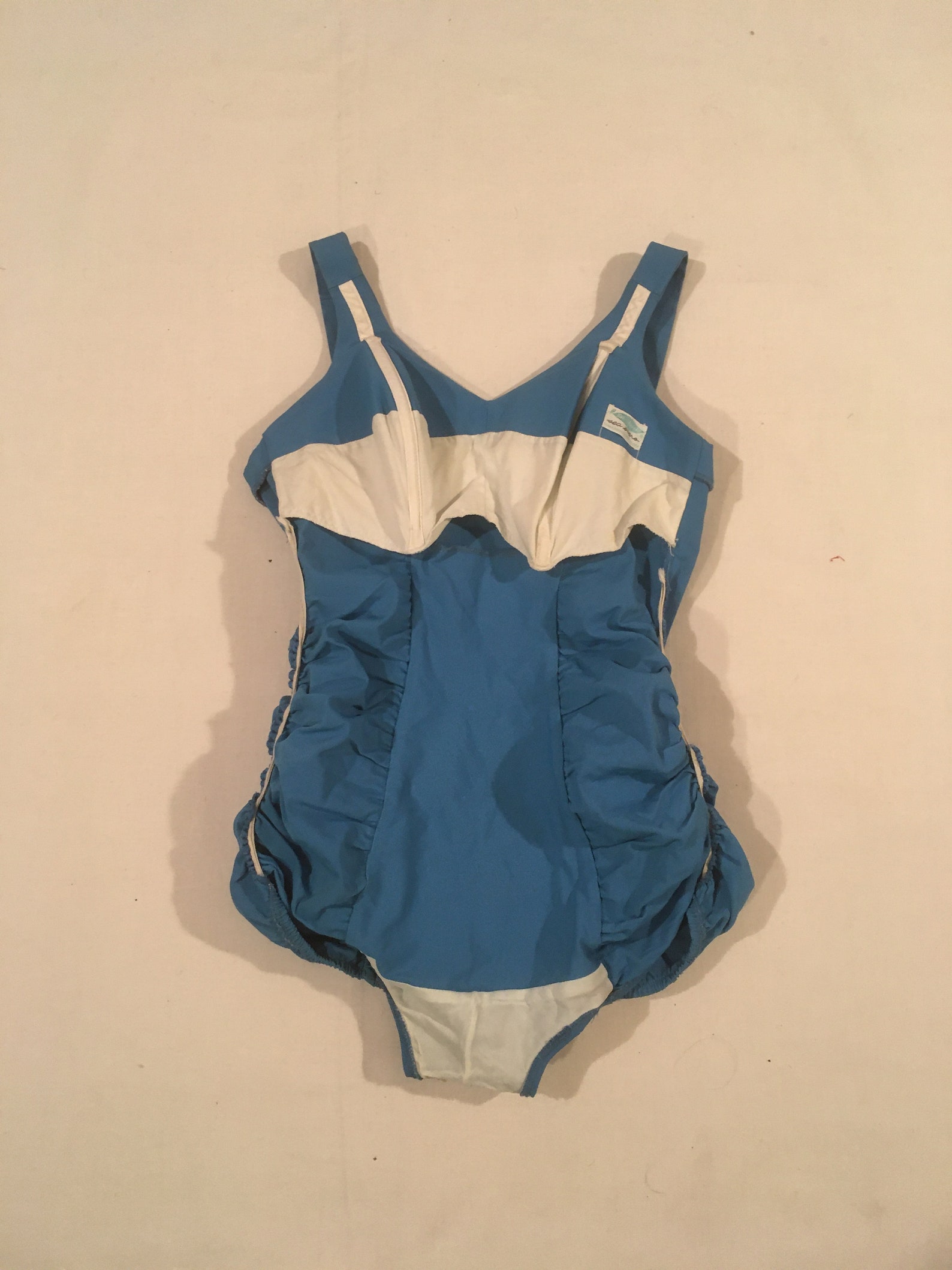 Vintage 50s Kerry Brooke Sea Stars Sears Roebuck Blue Bathing Suit ...