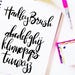 SVG Font INSTANT DOWNLOAD hadley Brush Includes | Etsy