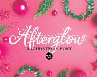 Afterglow Font - Etsy