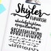 SVG Font INSTANT DOWNLOAD "skyler Flourish" Script Svg Font, Flourish ...