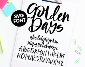 BRUSH Script Font, Calligraphy Font, Svg, Dxf, Eps, Png, TTF Files ...