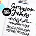SVG Font INSTANT DOWNLOAD "grayson James" Script Svg Font, Cuttable ...