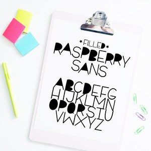 SVG Font INSTANT DOWNLOAD filled Raspberry Sans - Etsy