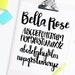 SVG Font INSTANT DOWNLOAD "bella Rose" Svg, Script Cut File, Cursive ...