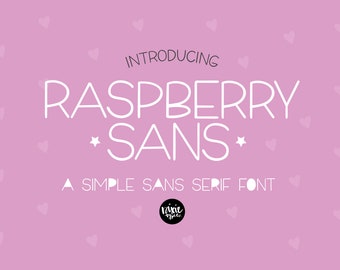 Raspberry Sans - Etsy