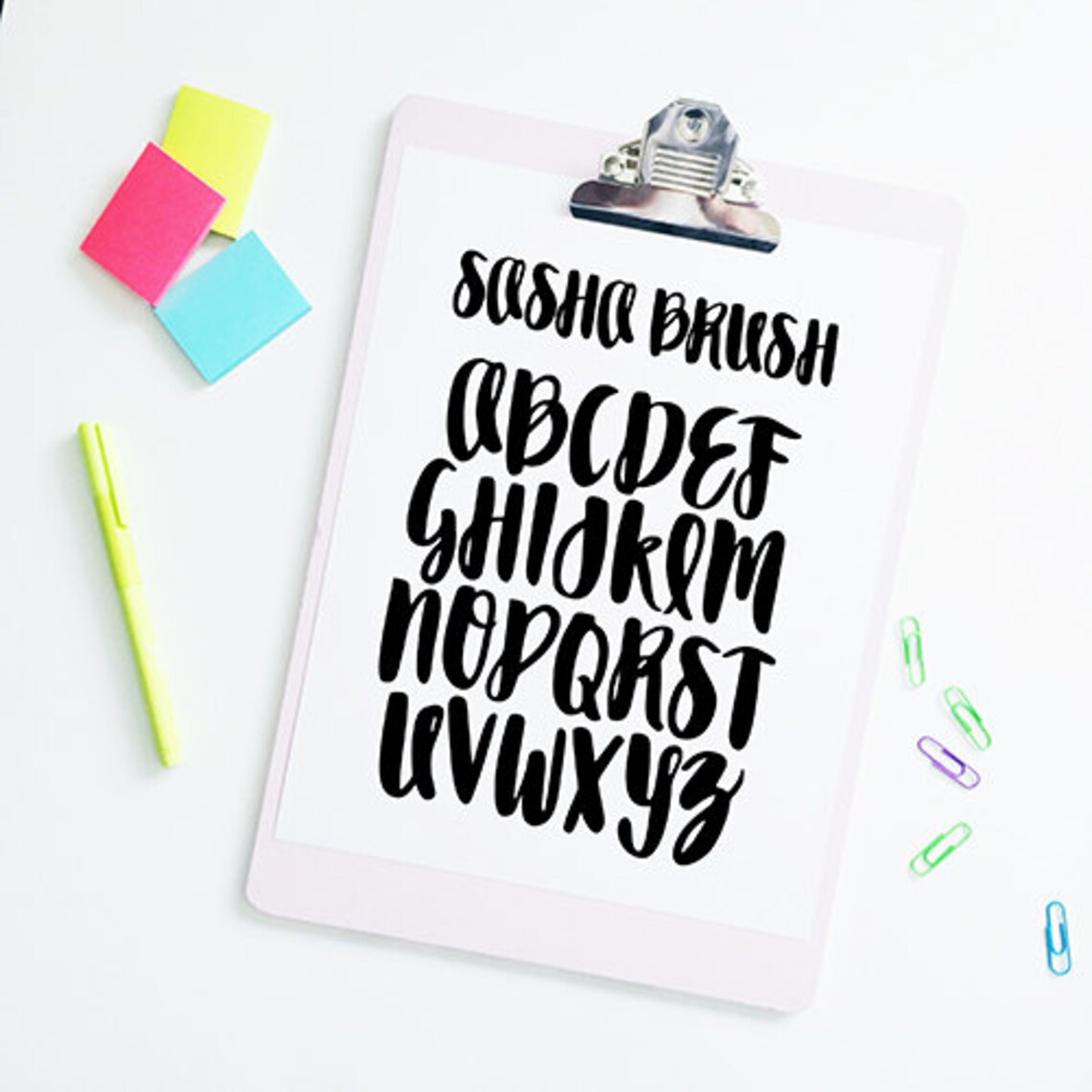 NEW Letter Set BUNDLE-INSTANT Download Four Brush Fonts in Svg Format ...