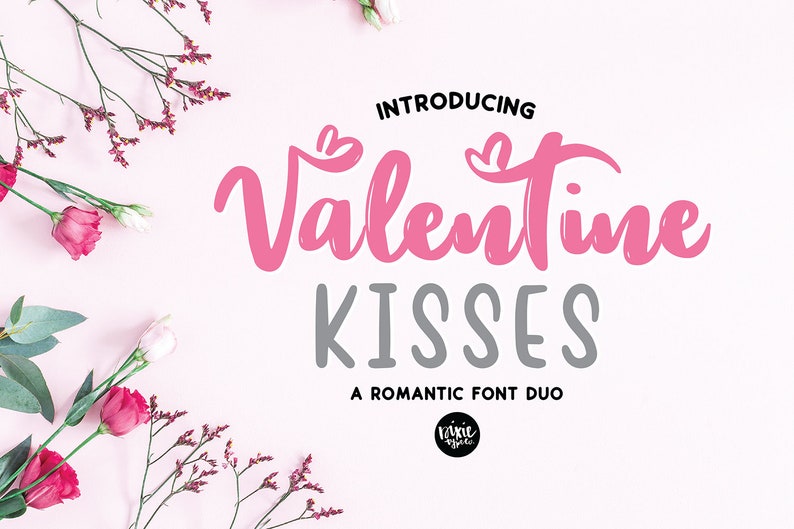 Big VALENTINE'S DAY Font Bundle, .OTF Font, Font Bundle, Valentine ...