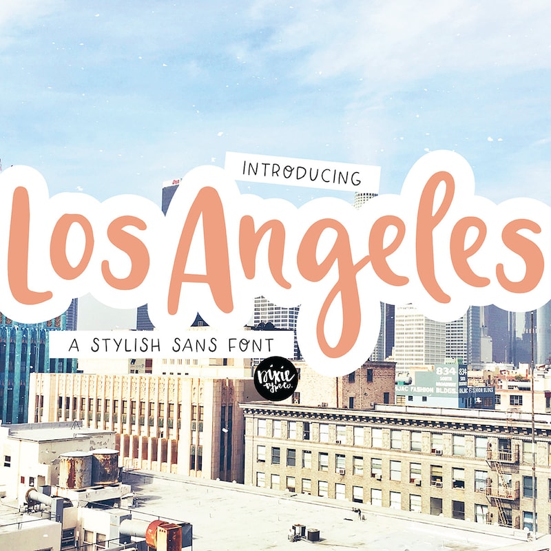 Los Angeles Font - Etsy