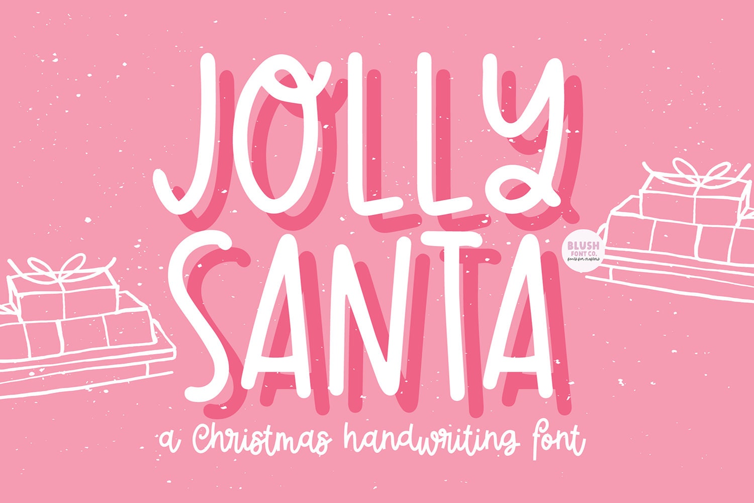 Christmas Font jolly Santa Christmas Handwriting - Etsy