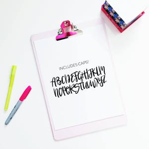 SVG Font INSTANT DOWNLOAD "hadley Brush" Includes Caps, Svg, Script Cut ...