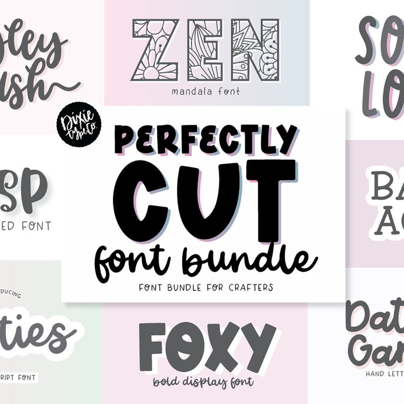 Cricut Fonts - Etsy