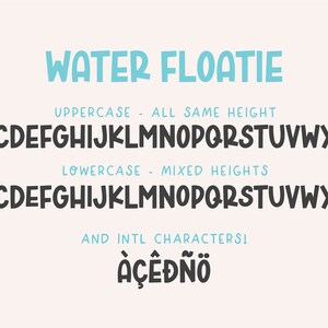 Instant .OTF Font "water Floatie" Bold Sans Font, Display Font, Cute ...