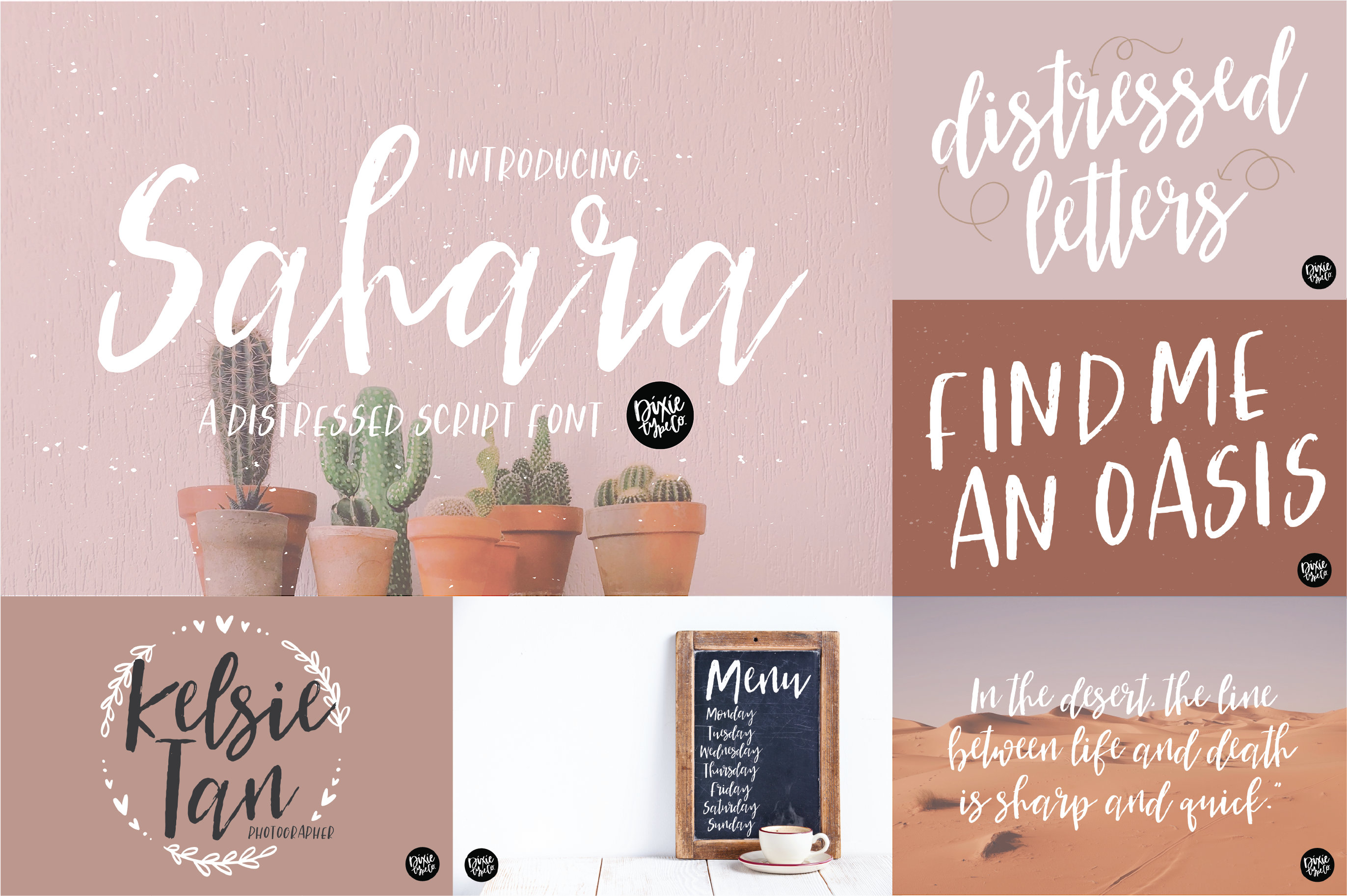 Desert Dreams Font Bundle .OTF Installable Fonts Cursive - Etsy