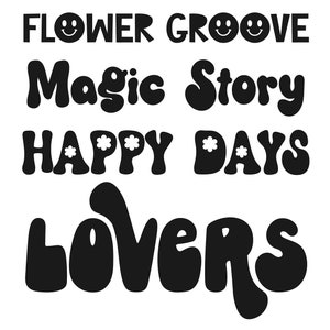 Instant .OTF Font "hippie Chick" Retro Font, Boho Fonts, Groovy Fonts ...