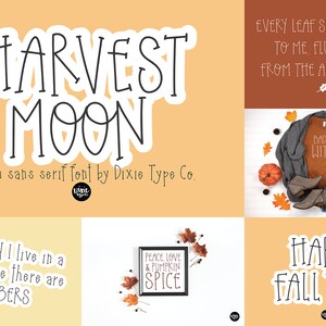 Autumn Font Bundle, .OTF Installable Fonts, Autumn Breeze, Cursive ...