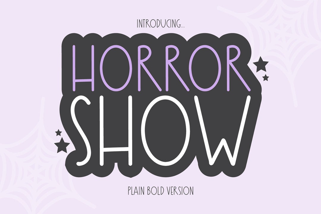 Instant .OTF Font DOWNLOAD "horror Show Bold" Halloween Farmhouse ...