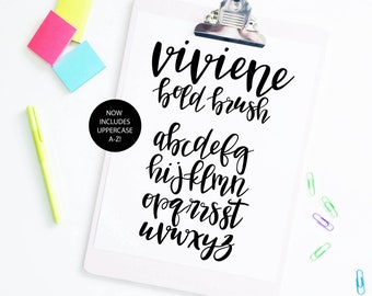 SVG Font INSTANT DOWNLOAD hadley Brush Includes Caps, Svg, Script Cut ...