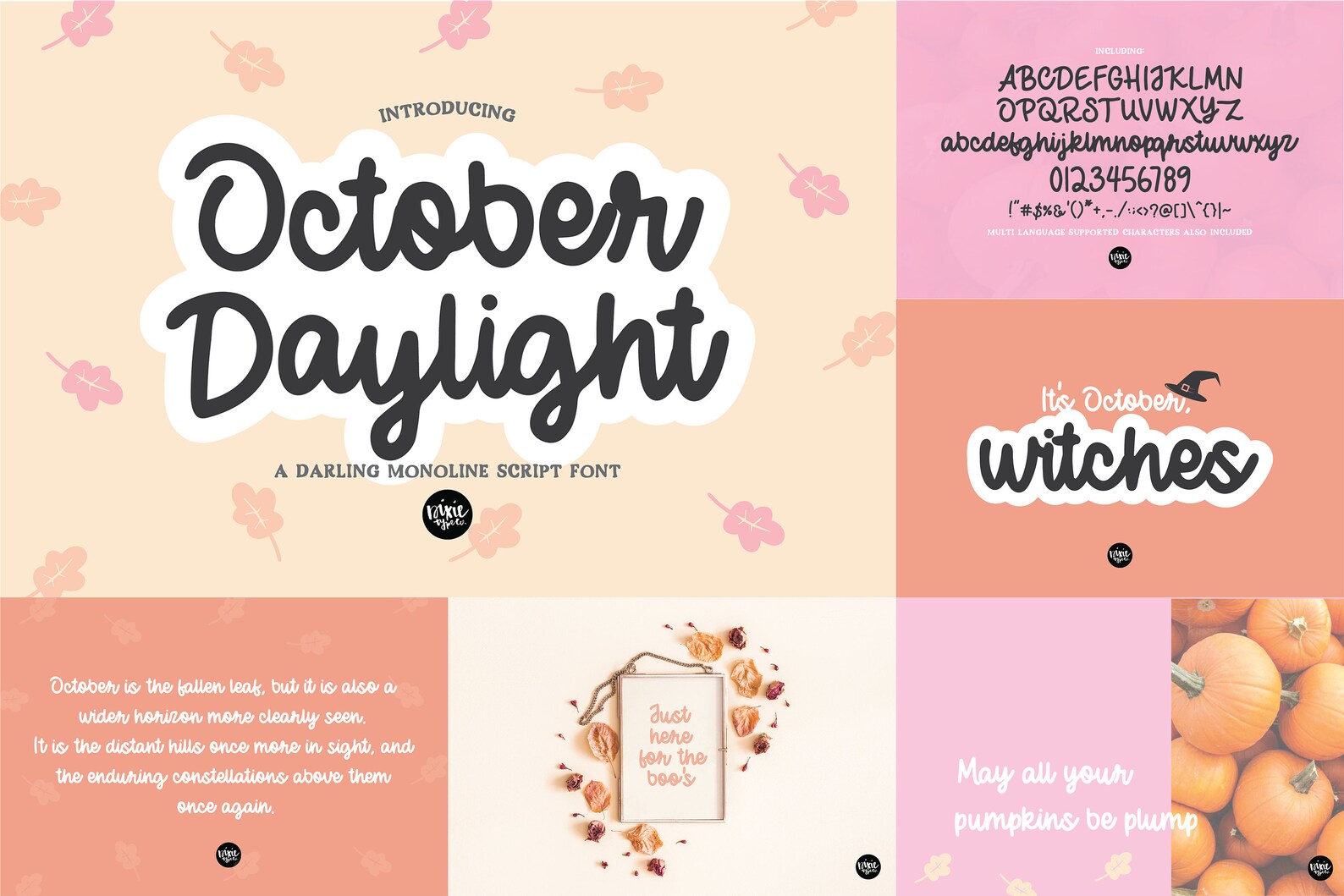 Autumn Font Bundle .OTF Installable Fonts Autumn Breeze - Etsy