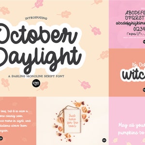 Autumn Font Bundle, .OTF Installable Fonts, Autumn Breeze, Cursive ...