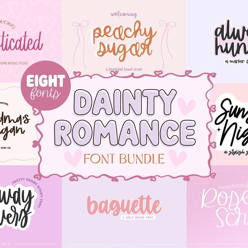 BlushFontCo - Etsy