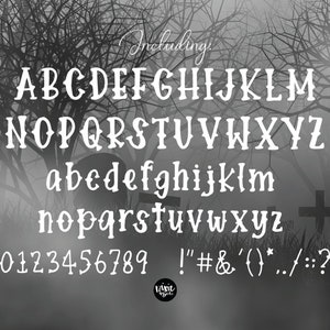 Instant .OTF Font DOWNLOAD "definitely Haunted" Serif Halloween Font ...