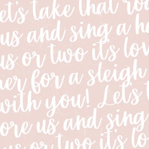 INSTANT .OTF DOWNLOAD "snow Bunny" Pretty Script Font, Christmas Hand ...