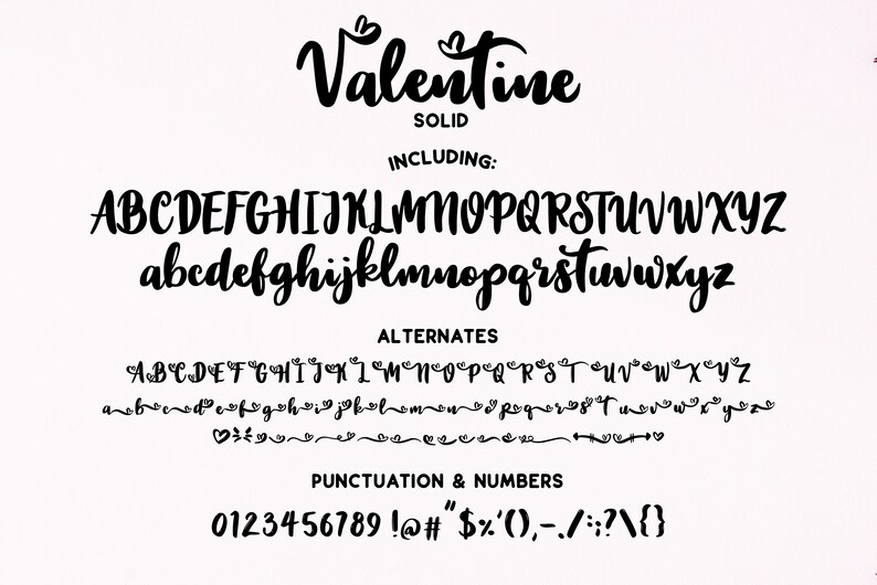 Instant .OTF Font Duo "valentine Kisses" Valentines Font Duo ...