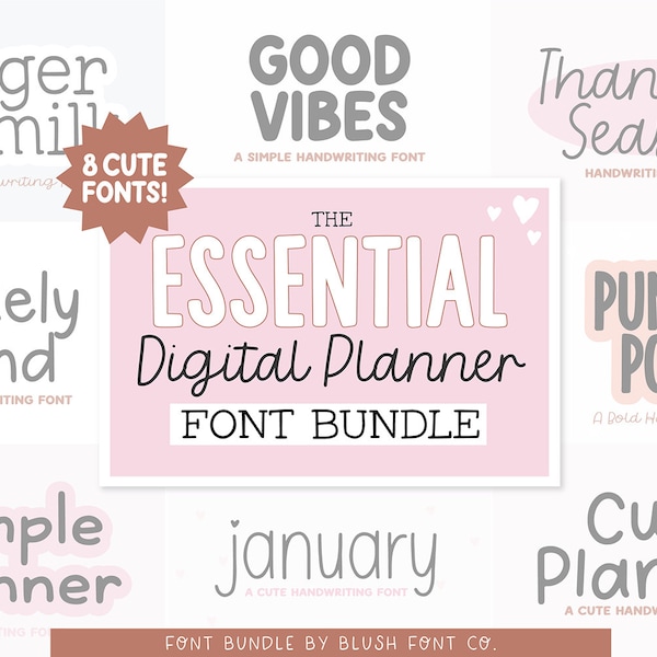 Font Bundle - Etsy